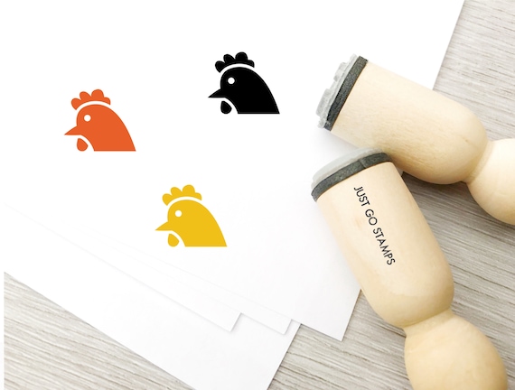 Chicken Stamp Φ16mm/20mm/25mm Rubber Stamp Meal Options | Etsy