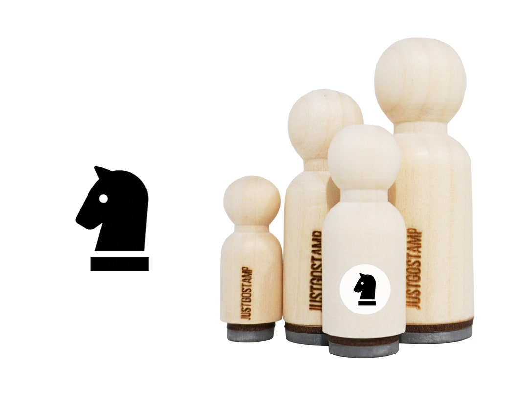 Chess Rubber Stamp - Laser Engraved Rubber Stamp for Crafting, Stamping ...