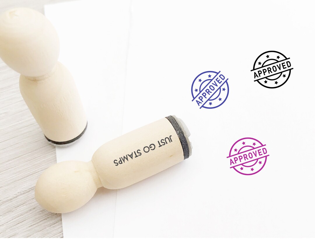 Approved Rubber Stamp - Φ16mm/20mm/25mm Rubber Stamp - Planner Stamp - Etsy