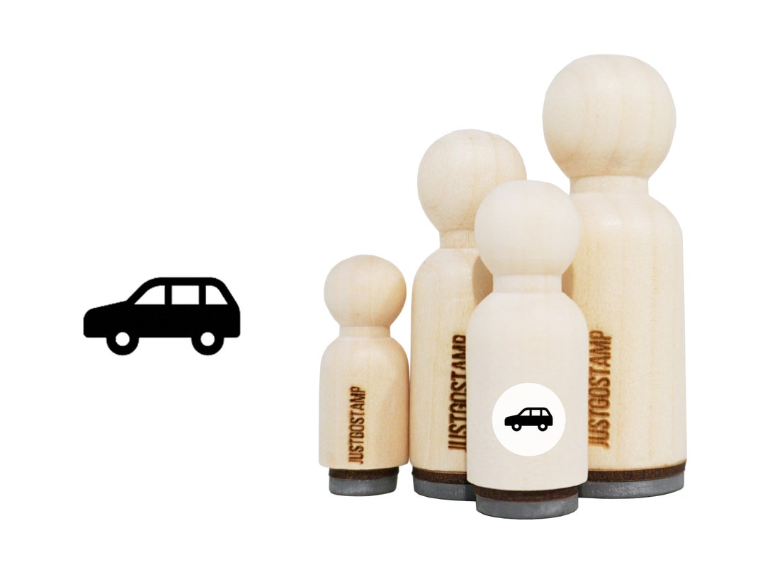 Car Rubber Stamp - Laser Engraved Rubber Stamp for Crafting, Stamping ...