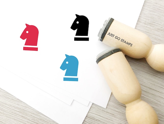 Chess Rubber Stamp Φ16mm/20mm/25mm Rubber Stamp Knight - Etsy