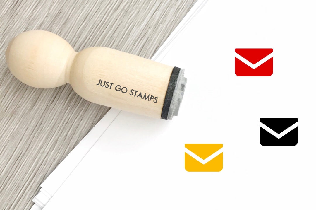 Envelope Rubber Stamp - Φ16mm/20mm/25mm Rubber Stamp - Mail Stamp ...