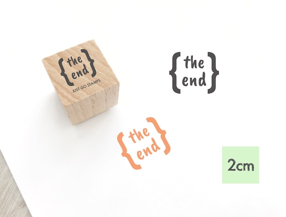 The End Rubber Stamp Φ20/30/40mm Mini Stamp Word Stamp | Etsy