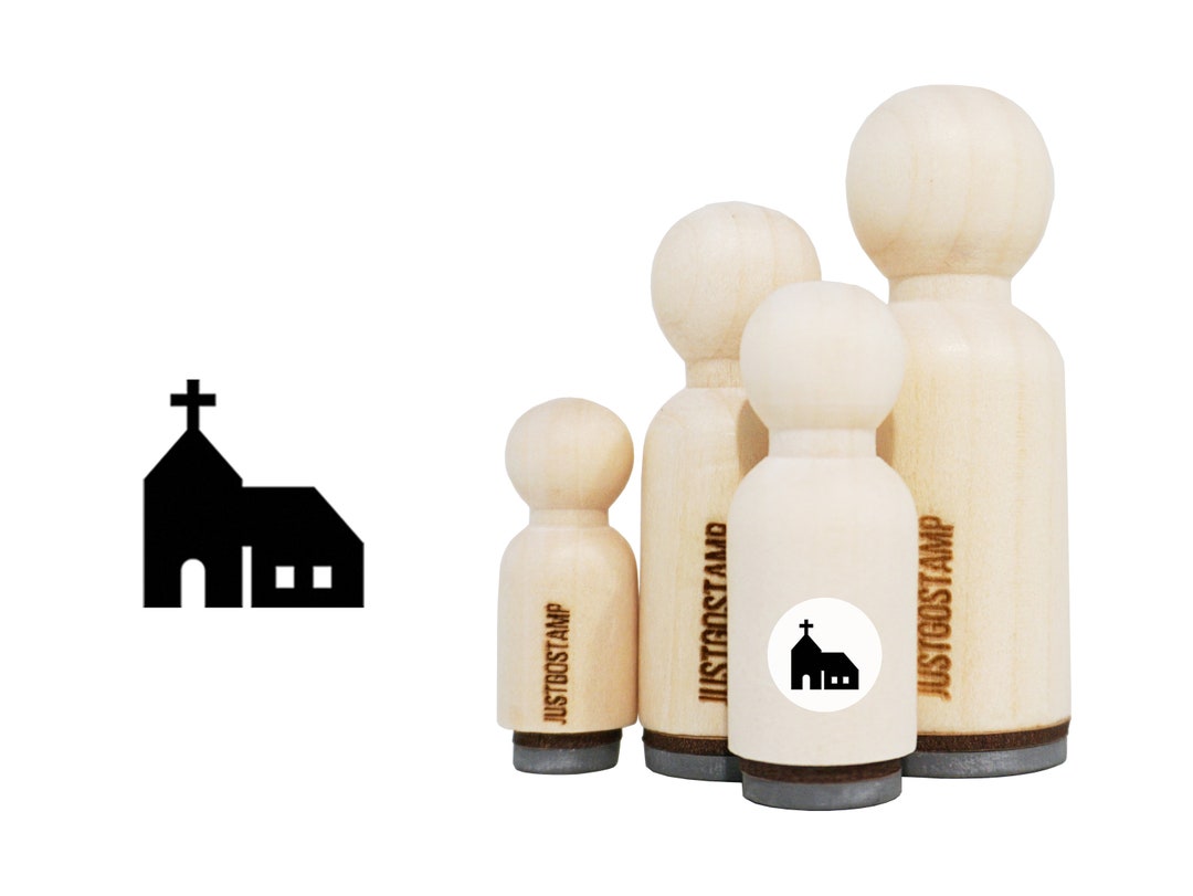 Church Rubber Stamp - Laser Engraved Rubber Stamp for Crafting ...