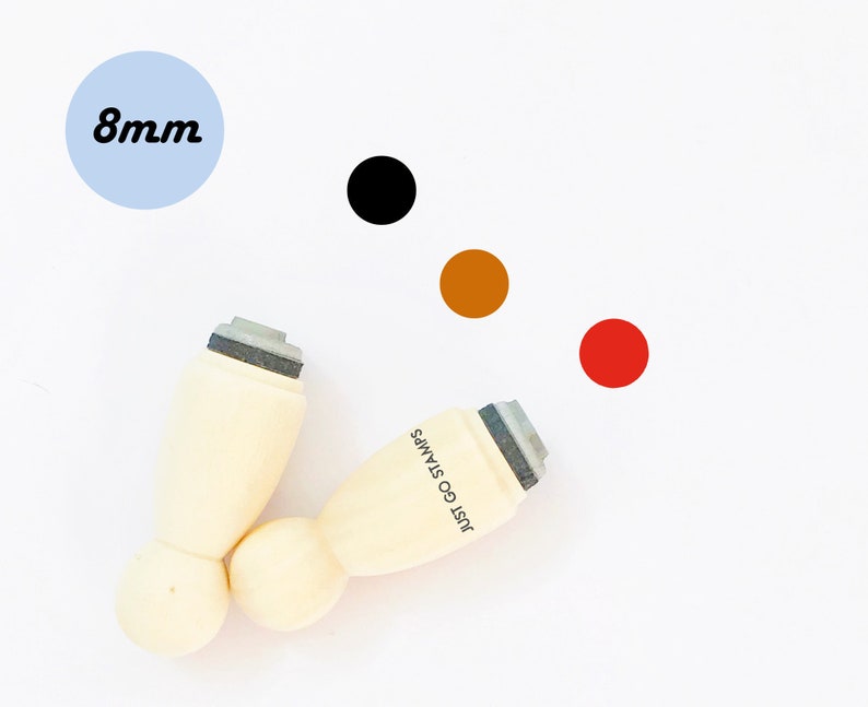 Dot Rubber Stamp Φ8mm Mini Stamp Circle Stamp - Etsy