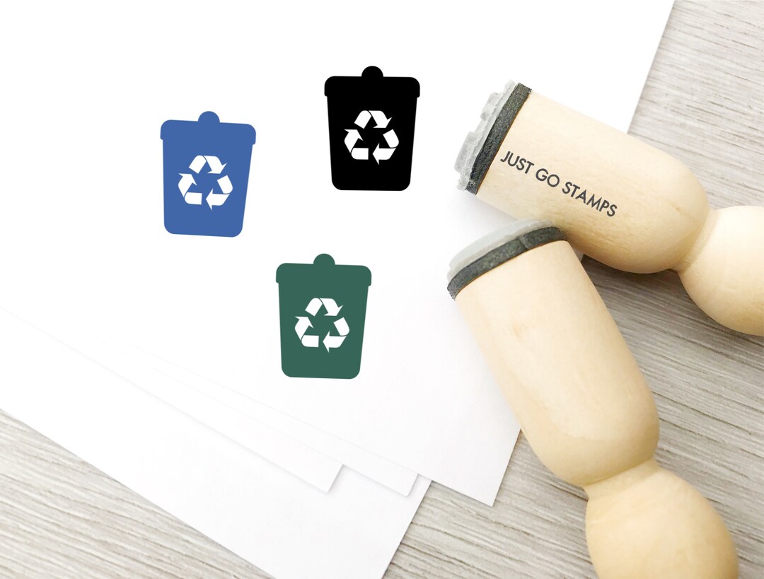 Recycle Garbage Rubber Stamp - Φ16mm/20mm/25mm Rubber Stamp - Trash ...