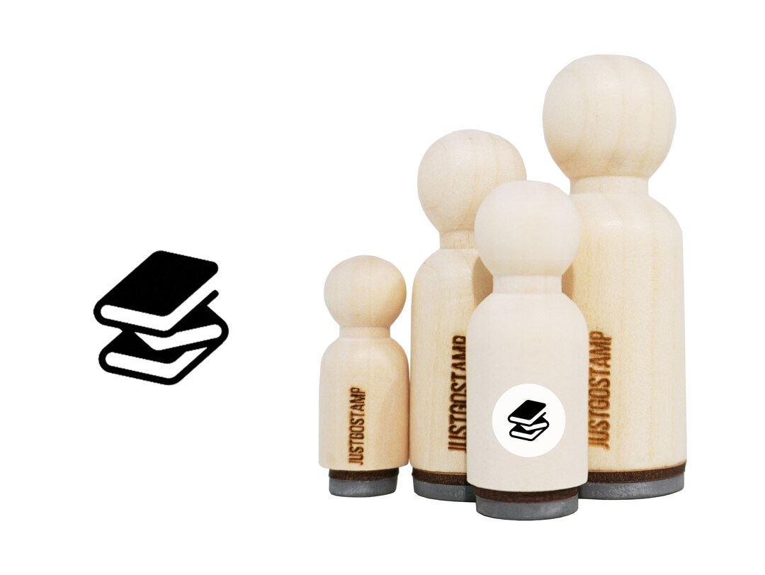 Book, Reading, Study Rubber Stamp - Laser Engraved Rubber Stamp for ...