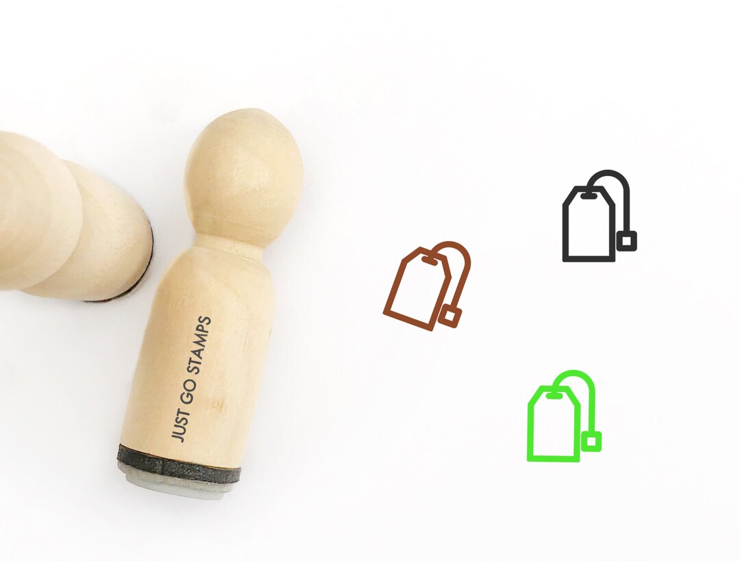 Tea Bag Rubber Stamp - Φ16mm/20mm/25mm Rubber Stamp - Hot Tea Stamp ...