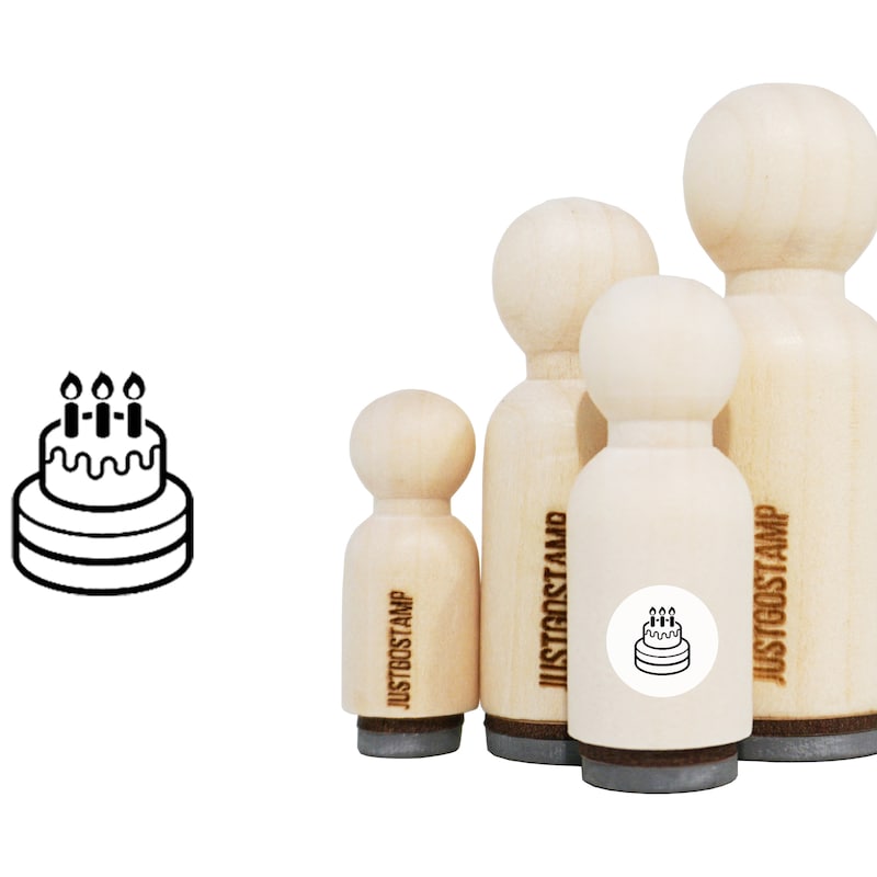 Cake Rubber Stamp - Etsy