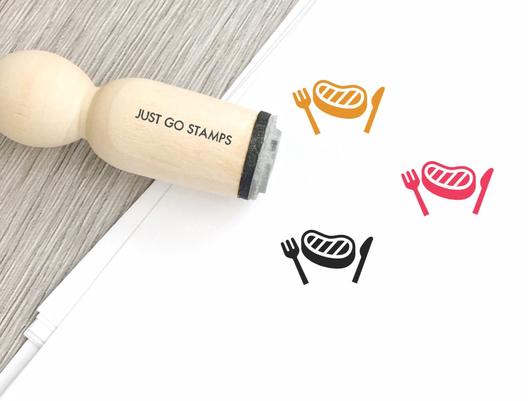 Meal Rubber Stamp - Φ16mm/20mm/25mm Rubber Stamp - Dinner Stamp ...