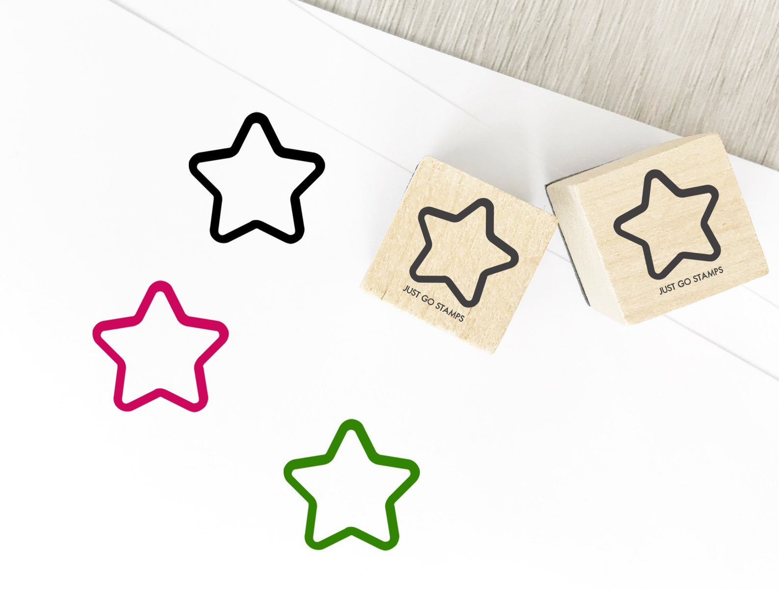 Star Rubber Stamp Φ20/30/40mm Mini Stamp Star Shape Stamp - Etsy