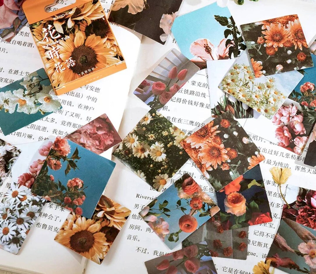 Mixed floral Print Sticker Pack Scrapbook - Etsy