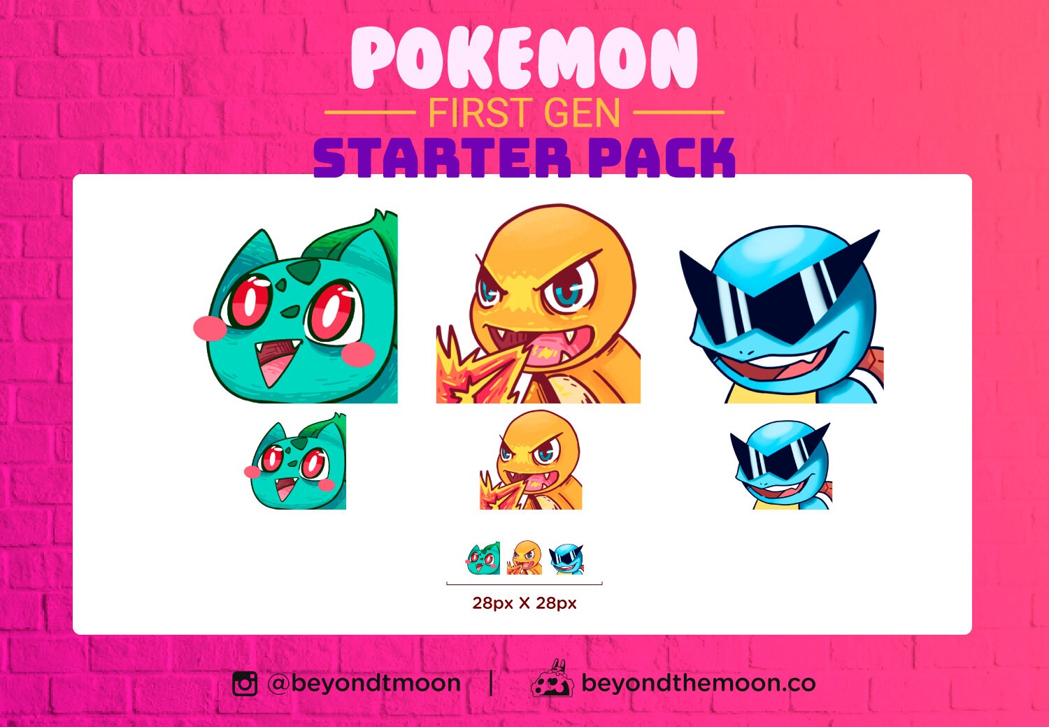 Pokemon First Gen Emotes for Twitch, Youtube and Discord - Etsy