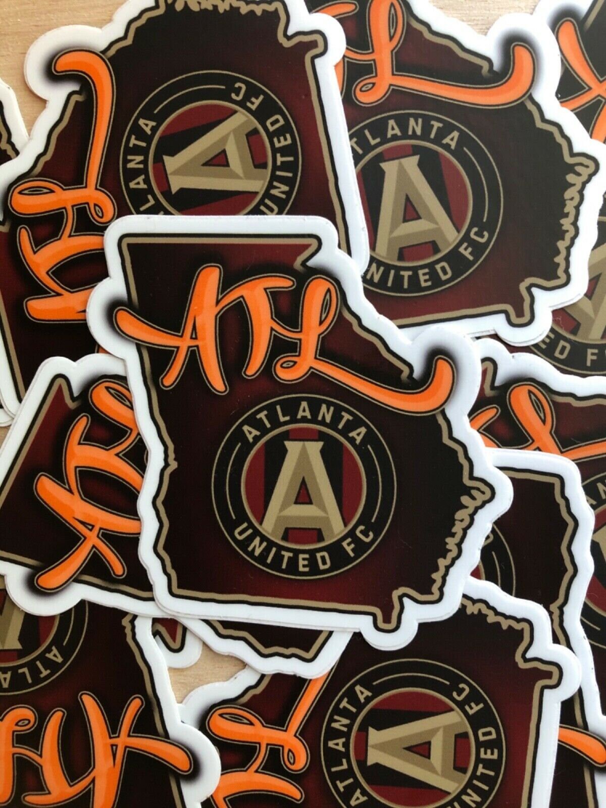 Atlanta UNITED Georgia vinyl Car Bumper Stickerdecal sticker | Etsy