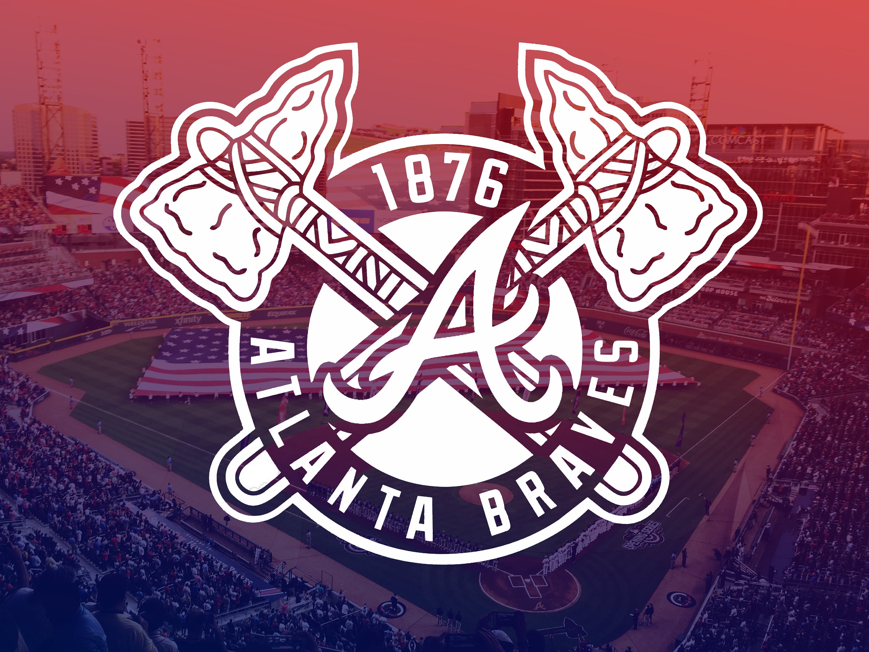 Atlanta Braves ATL Georgia Baseball MLB vinyl decal | Etsy