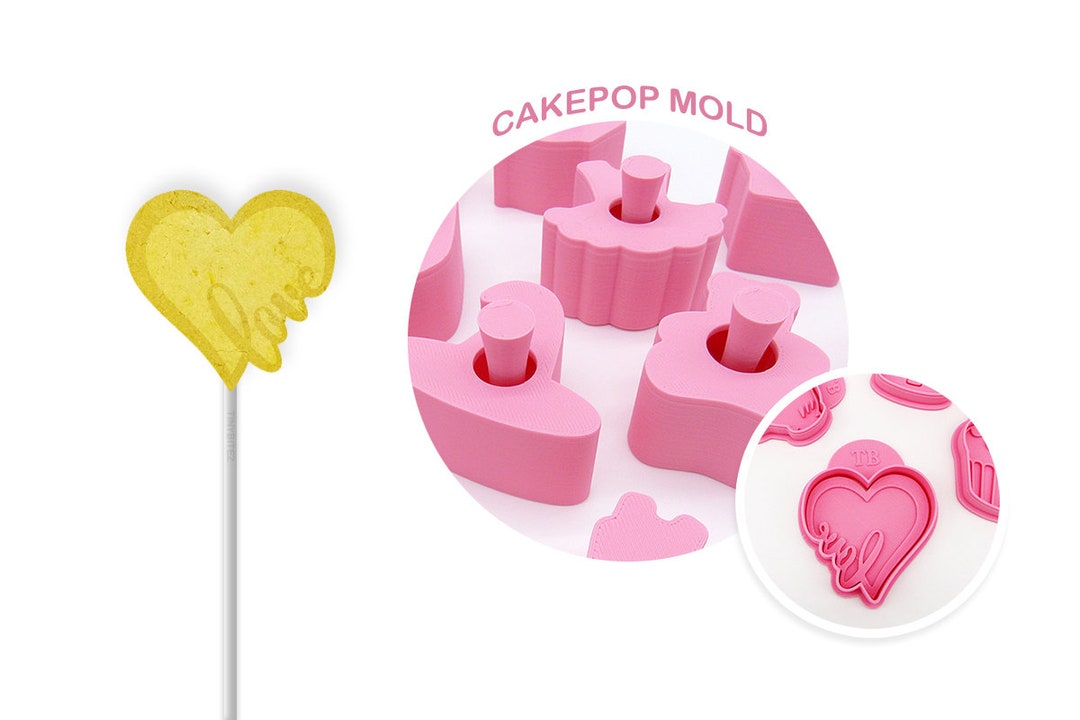 Love Cake Pop Mold embosser Included - Etsy