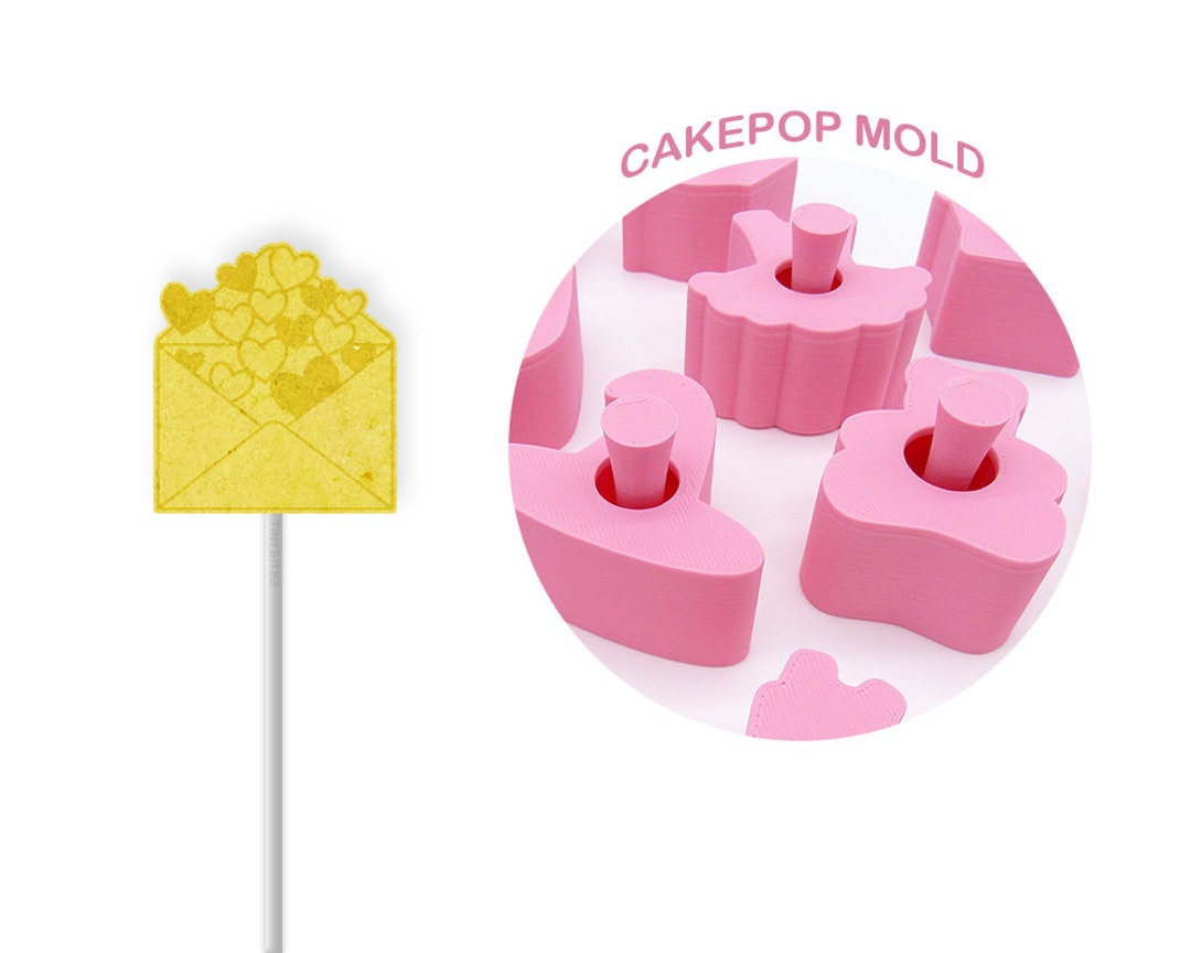 Heart Envelope Cake Pop Mold (free Embosser Included) - Etsy