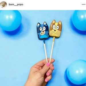 Bluey Dog Character Cake Pop Mold - Etsy