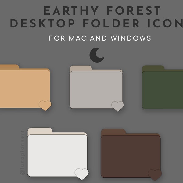 Desktop Icons Windows Forest - Etsy