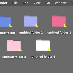 Sailor Moon Themed Desktop Folder Icons | Mac Folder Icons, Windows ...