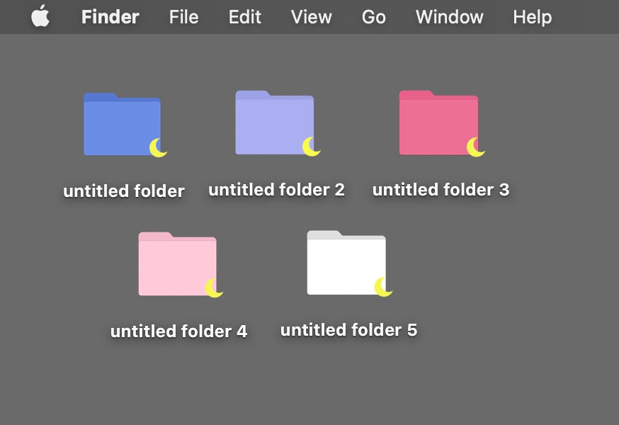 Sailor Moon Themed Desktop Folder Icons | Mac Folder Icons, Windows ...