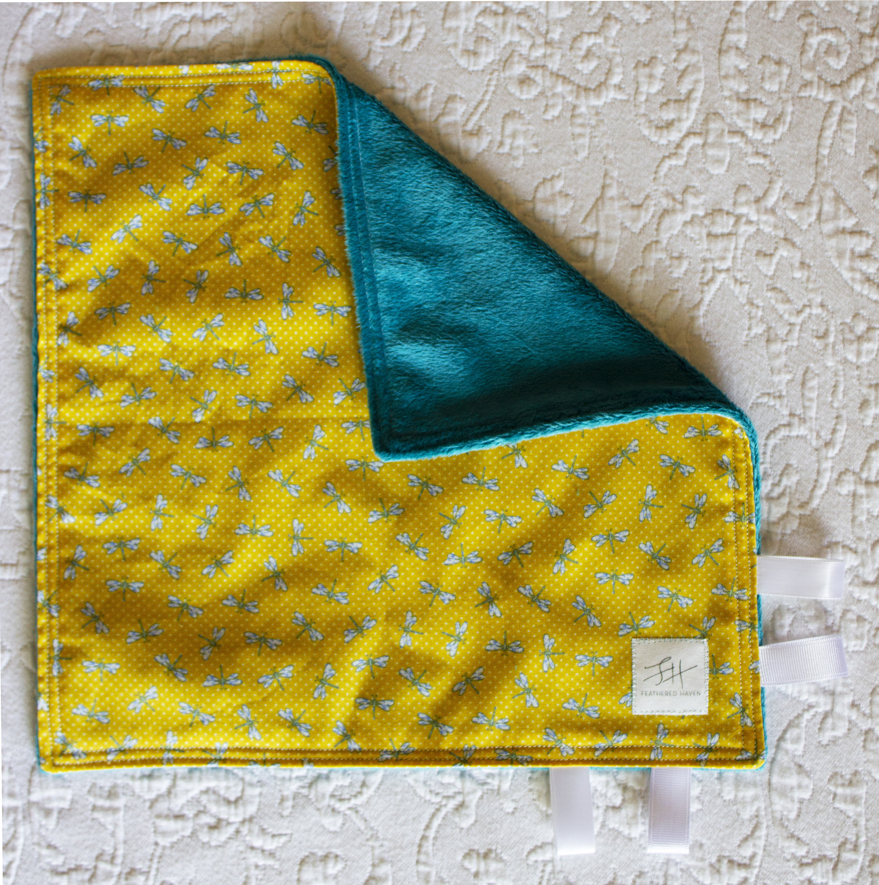 Baby Lovey, 12"x12", Baby Lovie, Hand Blanket, Sensory Blanket for Baby ...