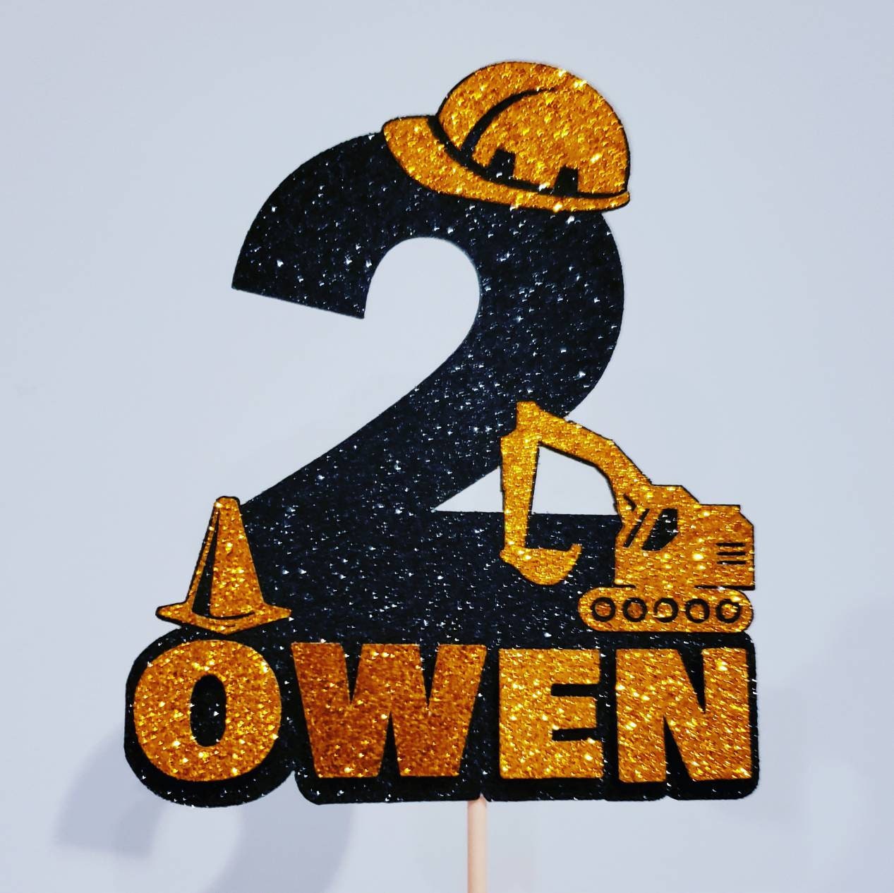 Construction Theme Cake Topper - Etsy