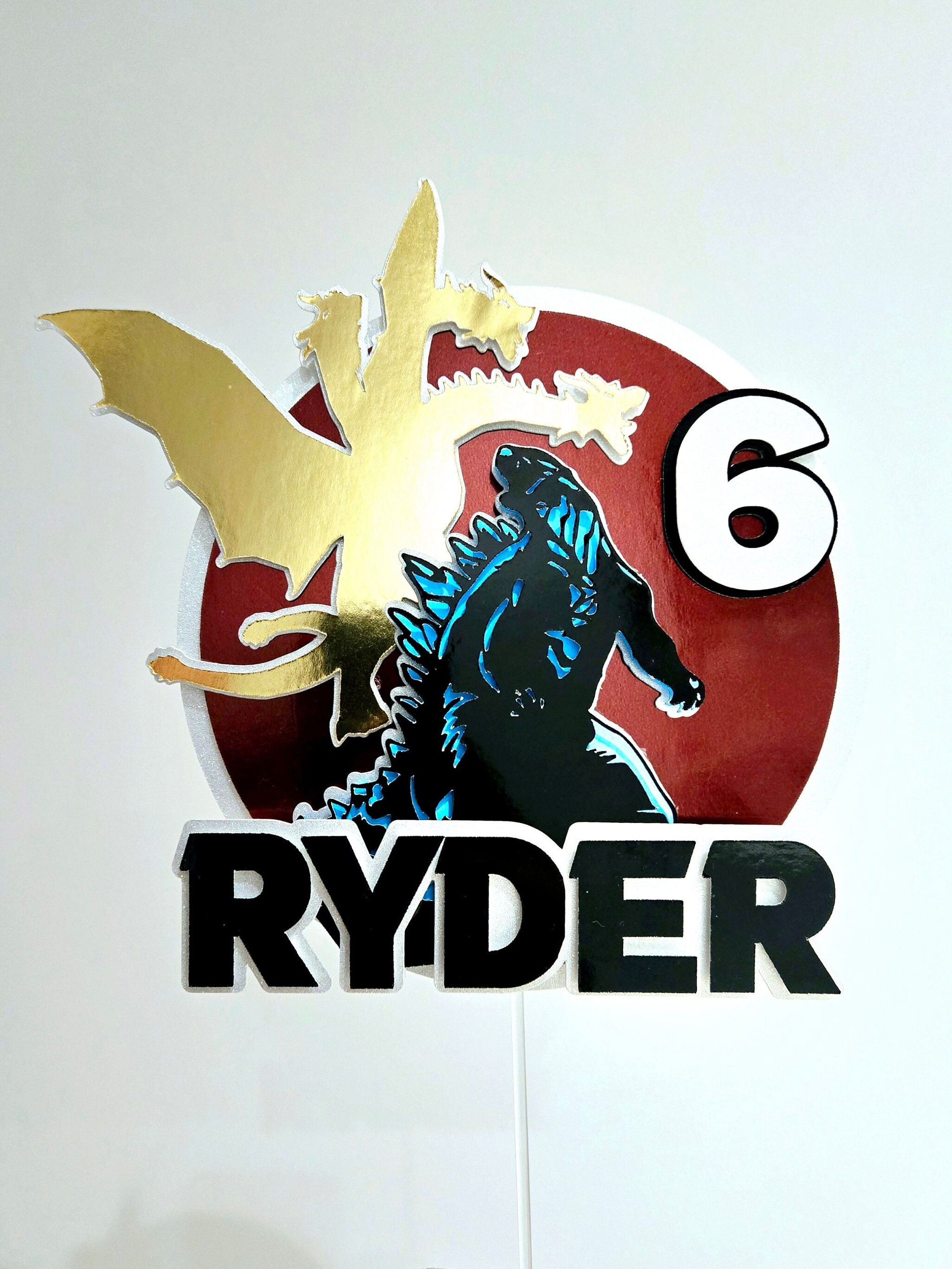 3D Godzilla Cake Topper - Etsy