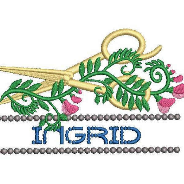 Hair Stylist Embroidery Design - Etsy