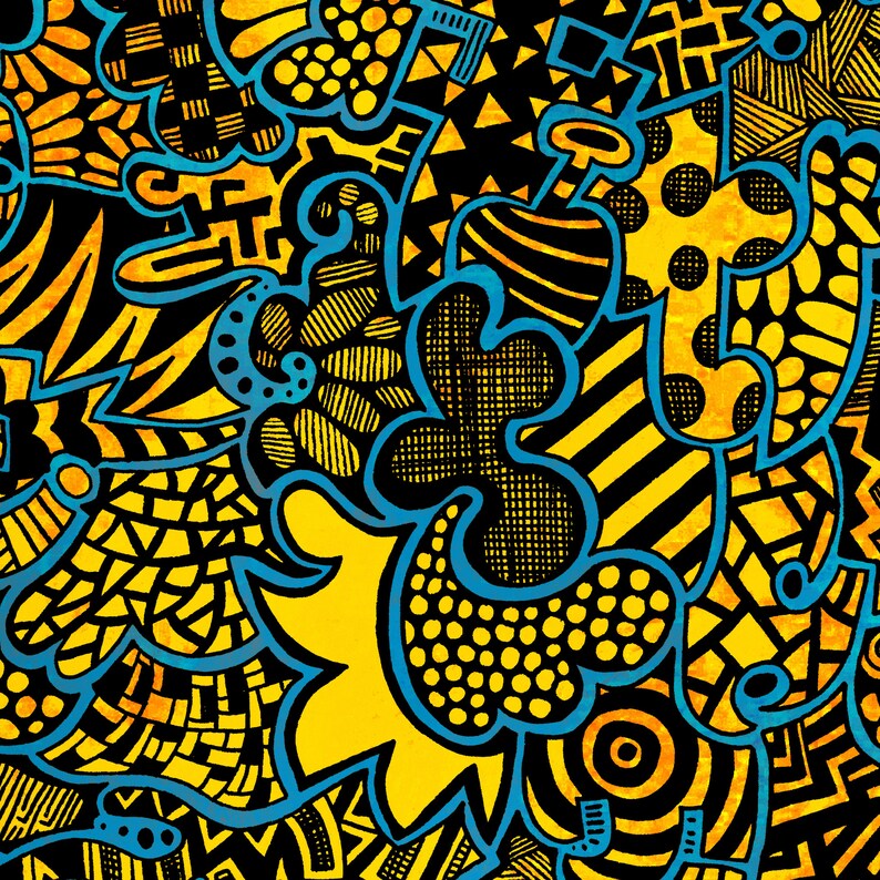 ABSTRACT LINE ART A4 Art Print Graphics Pattern Art Abstract - Etsy