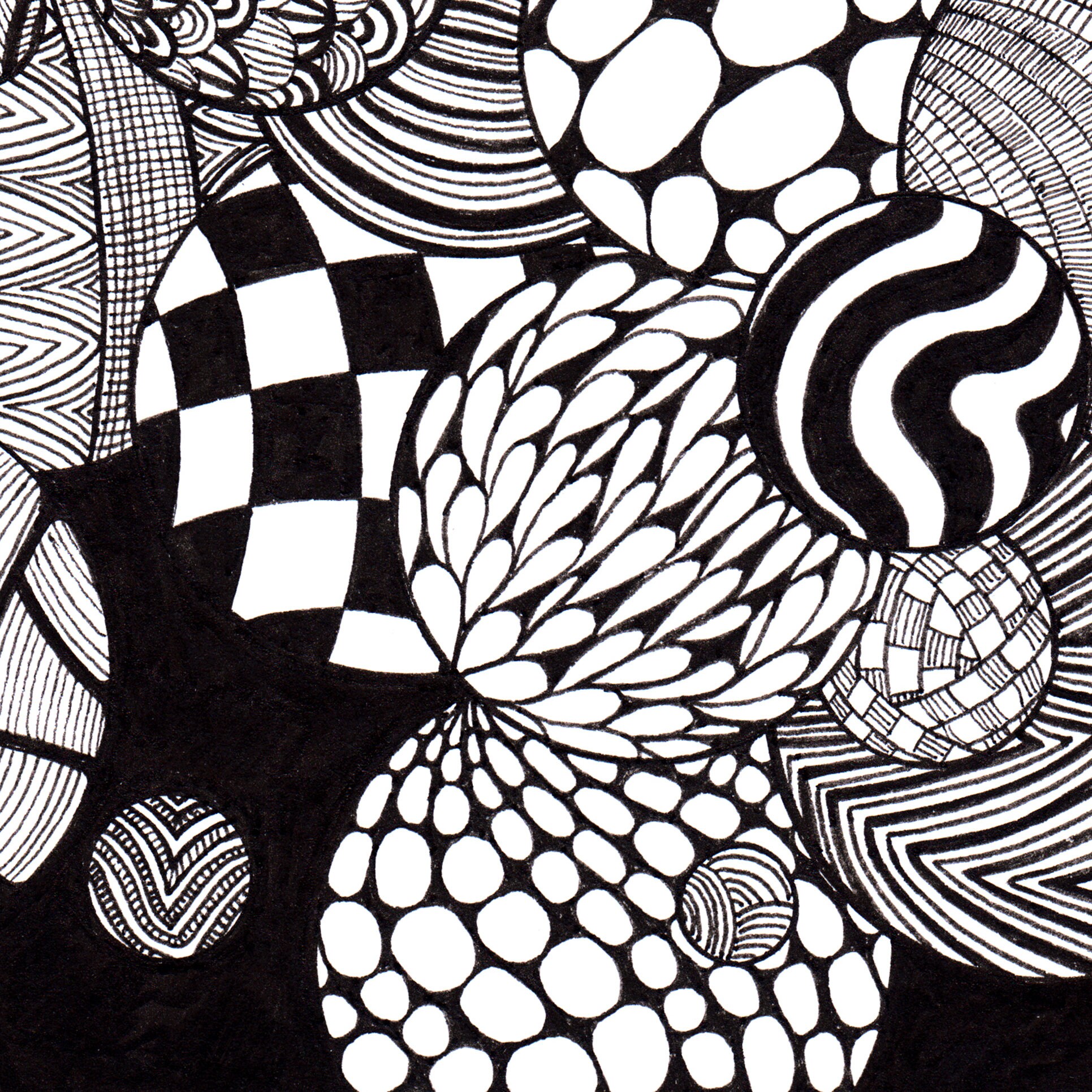 ABSTRACT SPHERE DRAWING A4 Art Print Graphic Bubble Pattern Abstract ...