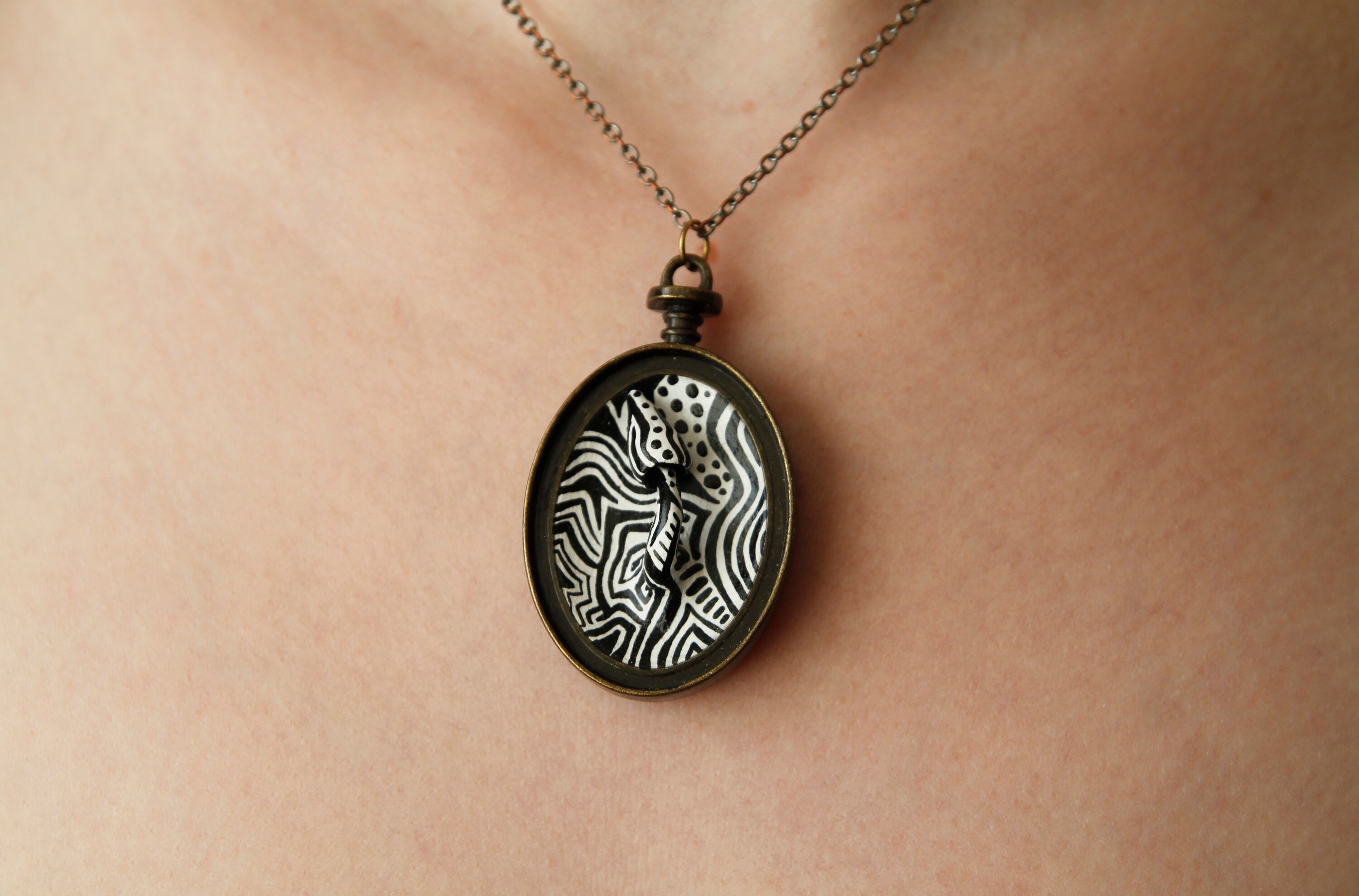 HANDMADE PENDANT ART Jewellery, Unique Piece, Brass Pendant, Gift for ...