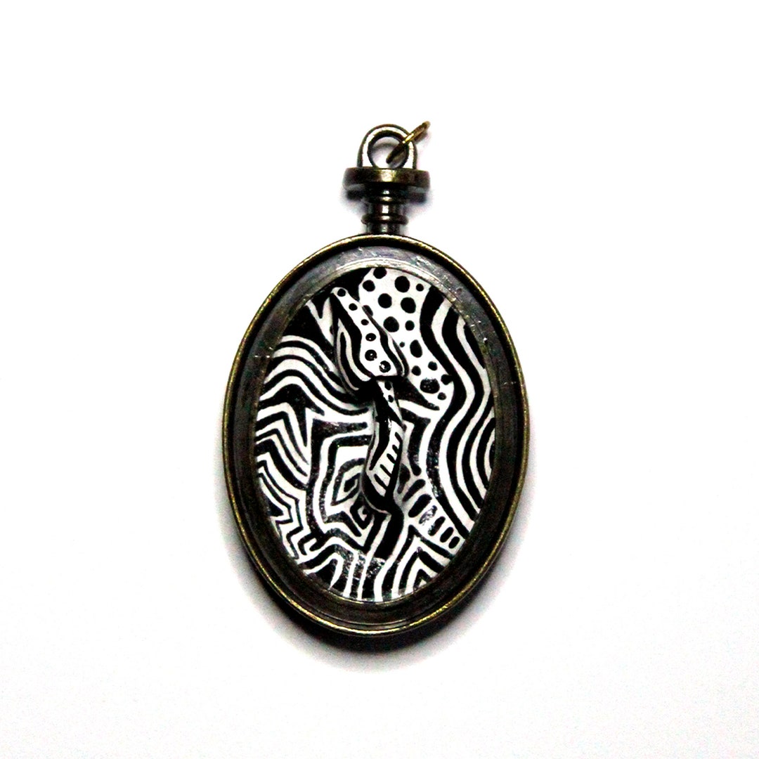 HANDMADE PENDANT ART Jewellery, Unique Piece, Brass Pendant, Gift for ...