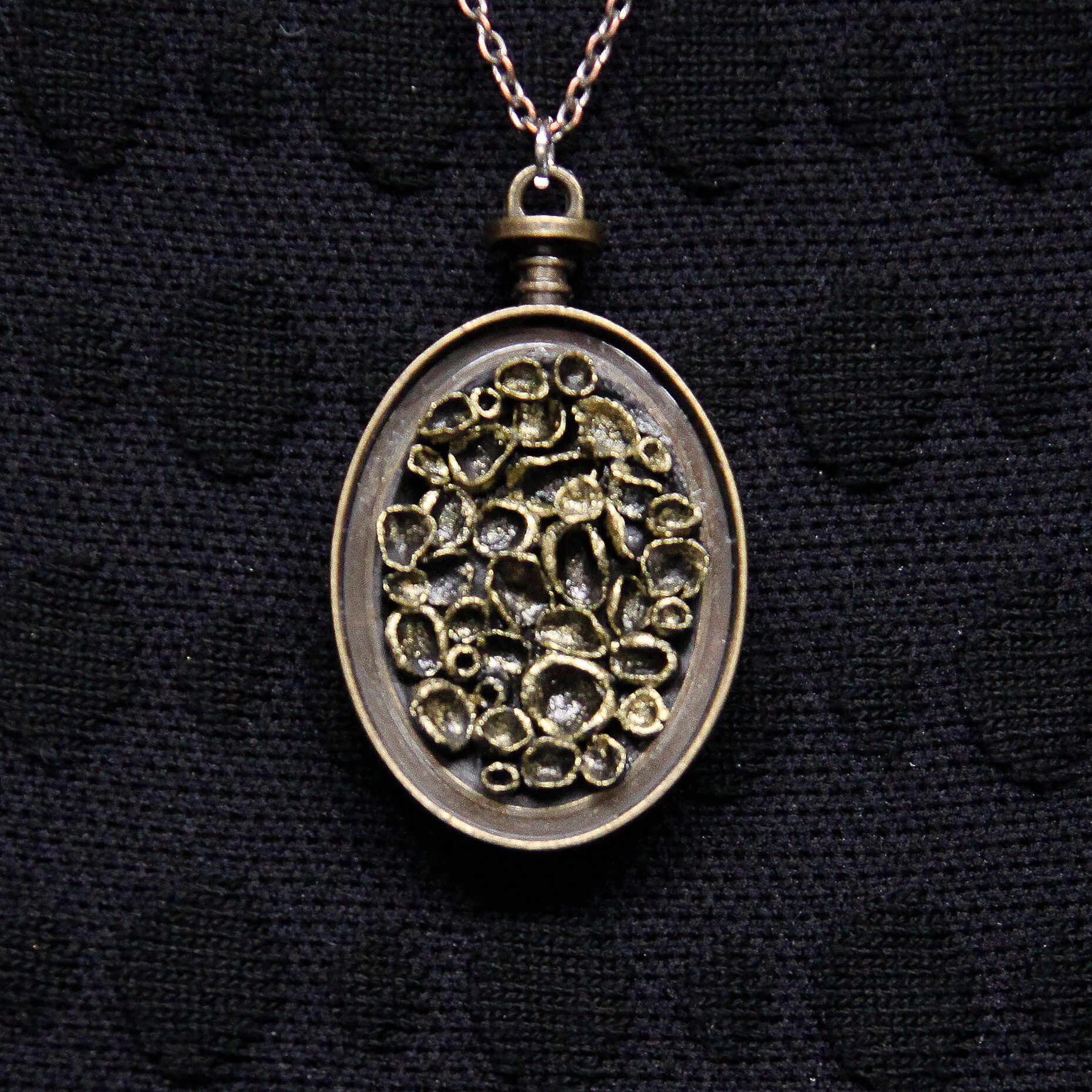 Handmade Pendant Art Jewellery One of a Kind Black Gold - Etsy