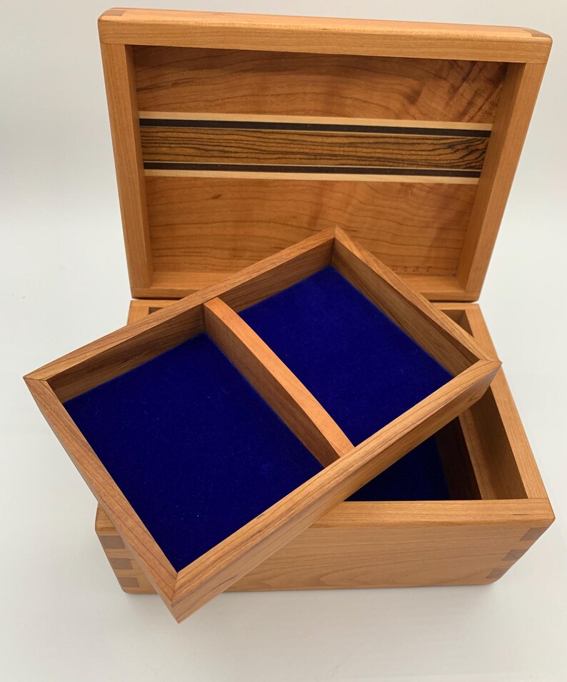 Cherry Dovetailed Jewelry Box - Etsy