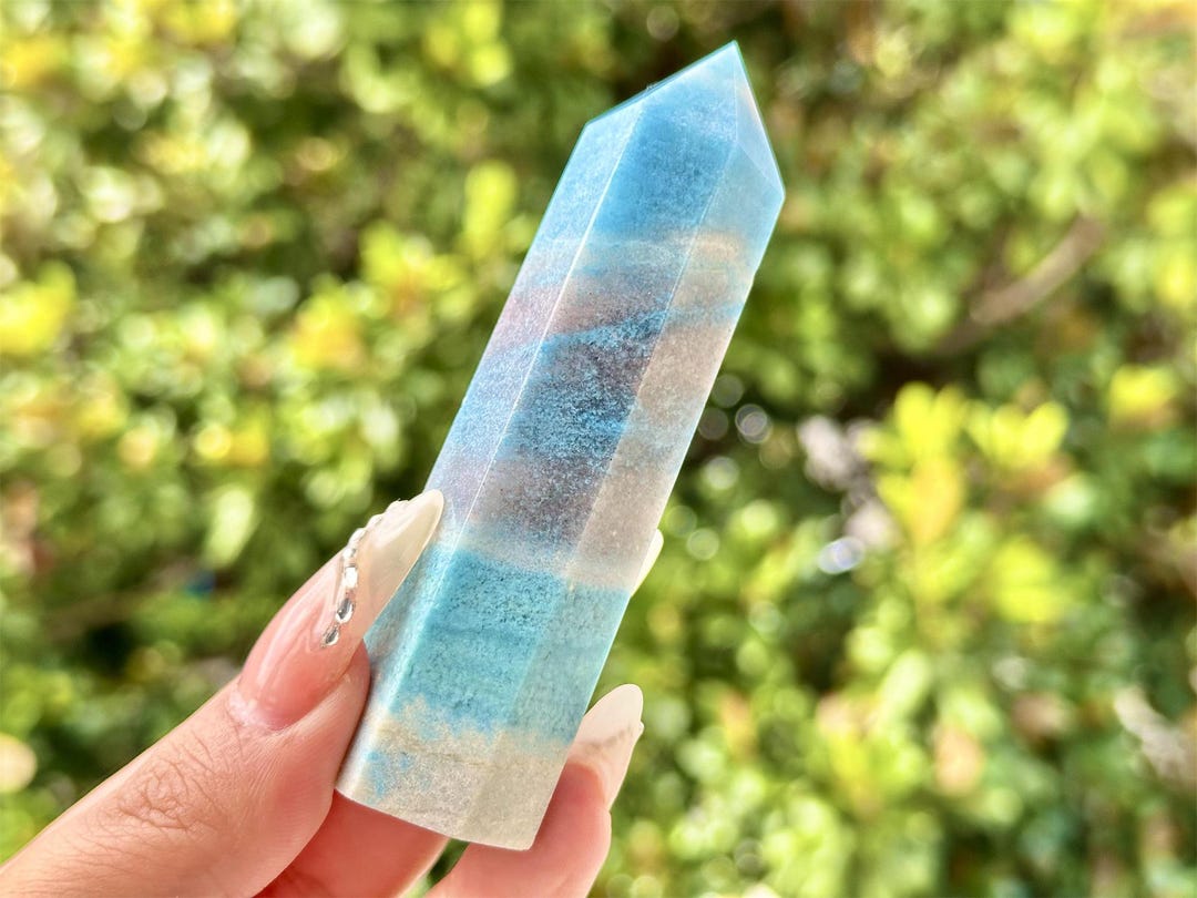 4" Natural Trolleite Hand Carved Obelisk,quartz Crystal Trolleite Tower ...