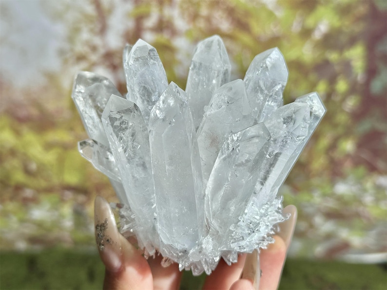 Crystal Cluster,300g+ Clear Quartz Cluster Crystal,quartz Point Vug ...
