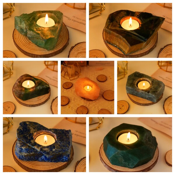 Stone Candle Holder - Etsy