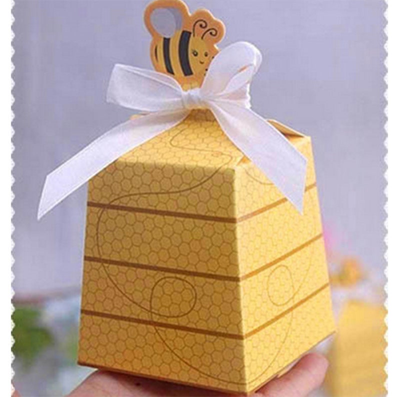 10pcs Yellow Bee European Style Favors Candy Boxes Gift Box - Etsy
