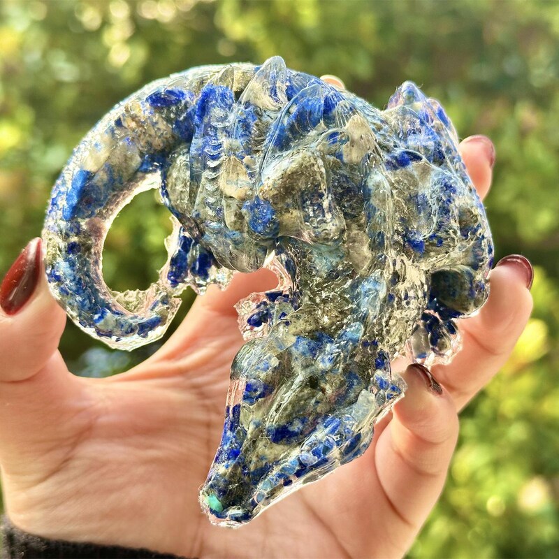 Crystal Dragon Skull - Etsy