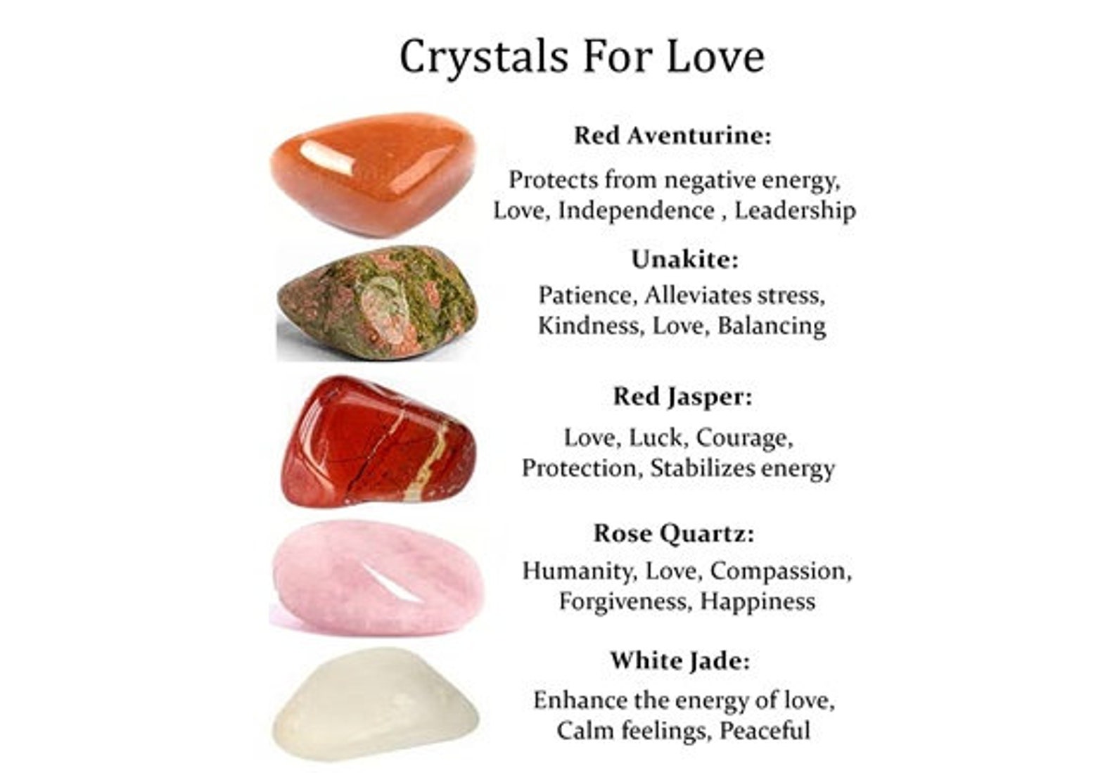Crystals for Love Love Crystals Set Love Stones Healing - Etsy