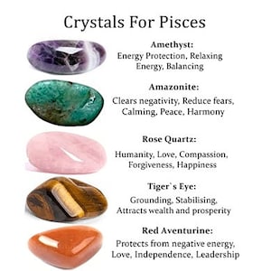 Crystals for Pisces Pisces Zodiac Crystal Set Tumbled Stones - Etsy