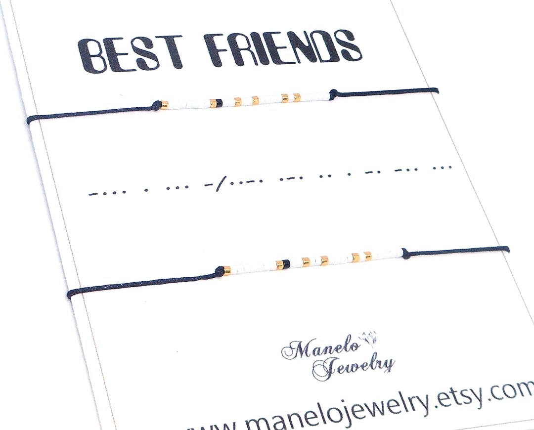 Best Friend Gift, Best Friends Morse Code Bracelet, Bracelet for Women ...