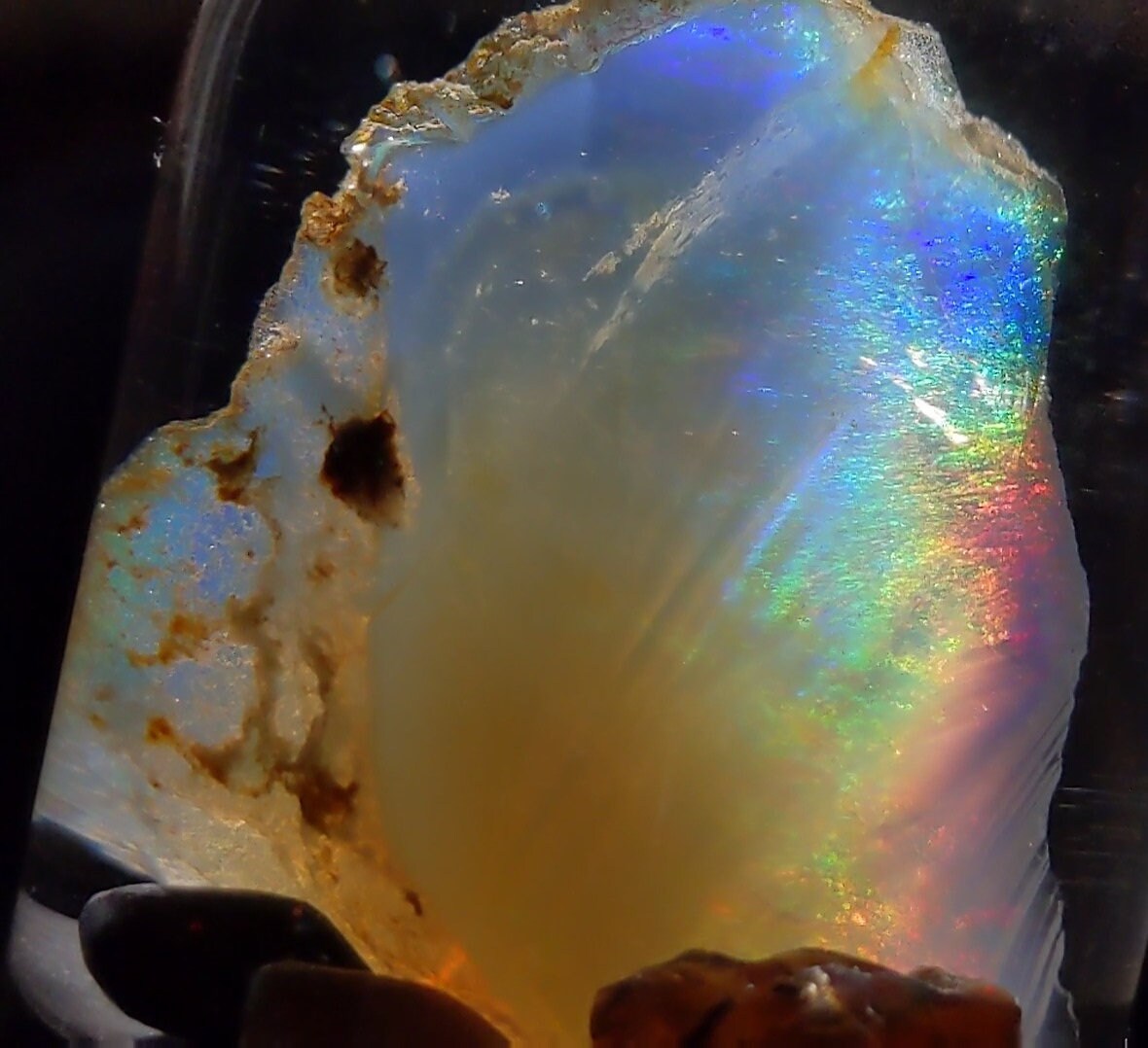 Number10 Opal Specimen Display Volcanic Opals Crystal Opals & Black ...