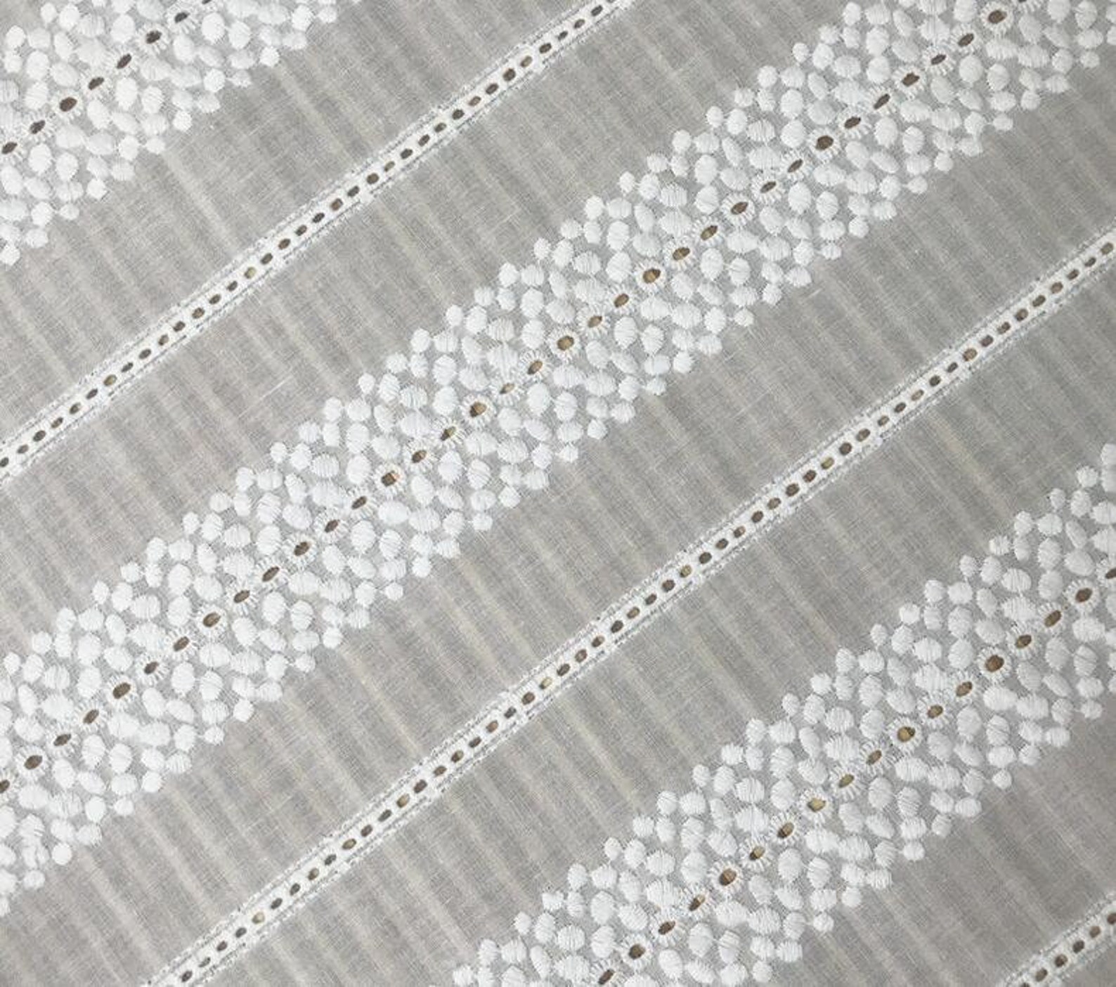 Elegant Cotton Lace Fabric Ladder Embroidered Bridal Lace - Etsy