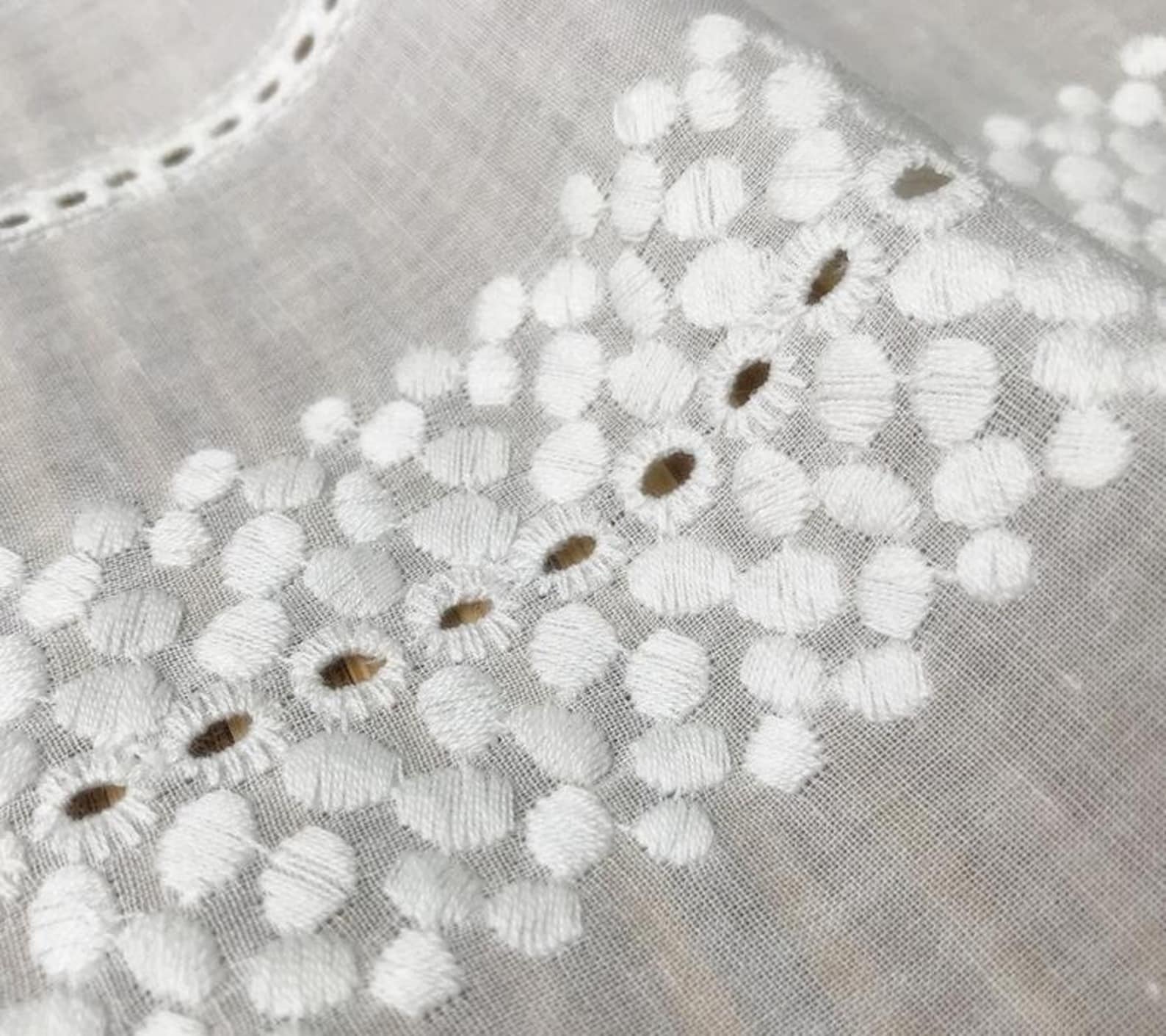 Elegant Cotton Lace Fabric Ladder Embroidered Bridal Lace - Etsy