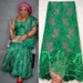 2019 New Collection! High Quality Green African Lace Fabric With Heavy ...