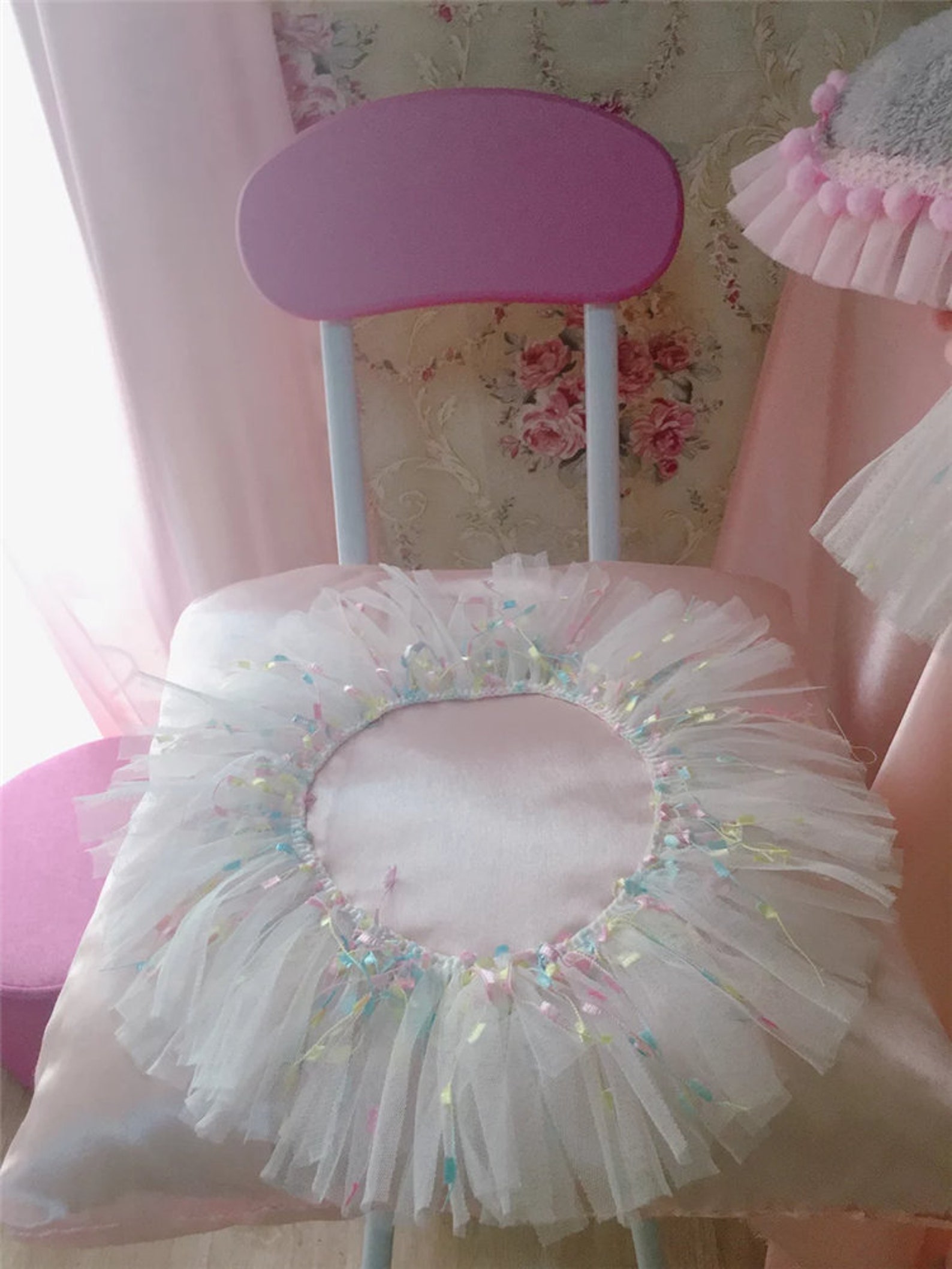 Lovely Lace Trim Colorful Tassel off White Tulle Lace Tutu - Etsy