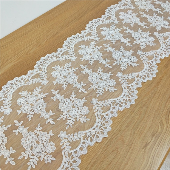 2020 New Arrival Alencon Lace Trim Sell by Yard Scalloped | Etsy