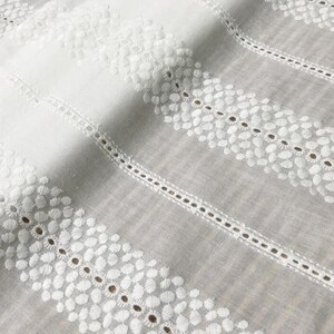 Elegant Cotton Lace Fabric Ladder Embroidered Bridal Lace Fabric for ...
